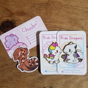 Demi Pride Dragon Enamel Pin | Etsy