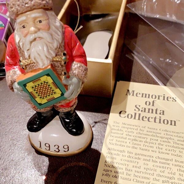 Memories of Santa Collection Circa 1902 santa Claus and Nipper New in ...