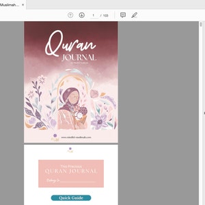 Digital Quran Journal by Mindful Muslimah | Quran Journaling, Quran ...