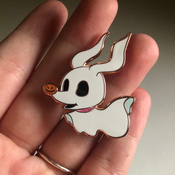Zero the Ghost Dog Pin - Etsy