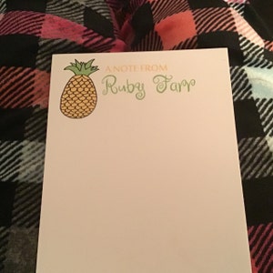 Personalized Notepad Pineapple Notepad for Kids Tropical - Etsy