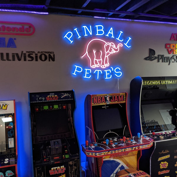 HUGE 15 Inch SEGA Video Game Logo Sign (man Cave, Game Room, Wall Art ...