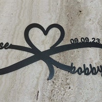 Gifts for Her, Custom Infinity Sign, Personalized Wedding Gift for ...