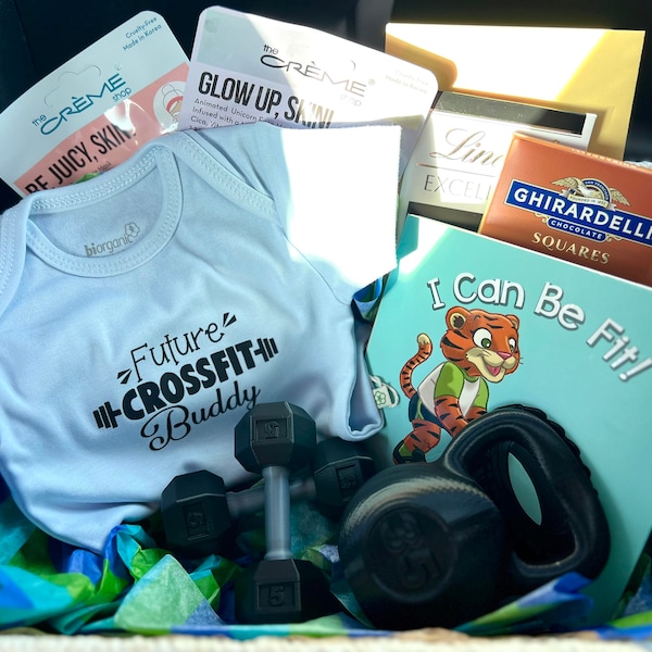 Future Crossfit Buddy Baby Onesie®, Cute Fitness Onesie®, Workout Baby ...