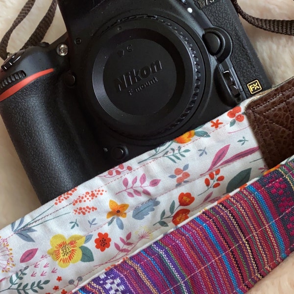 Harvest Crochet Trimmed Scarf Camera Strap - Etsy