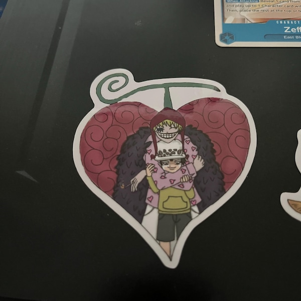 Corazon and Trafalgar Law Sticker - Etsy