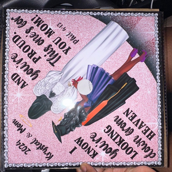 Custom Memorial Graduation Cap Topper, This is for You Mom Graduation ...