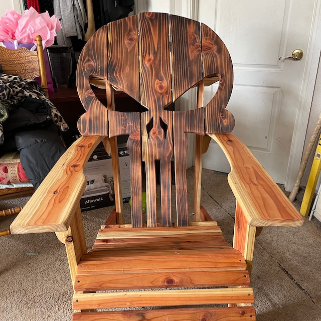 Wooden Skull Chair Plans Skull Wood Chair 3D Model By Malibusan