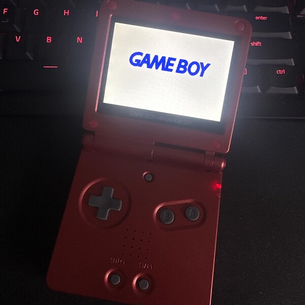 White Game Boy Advance GBA Console With Ips V5 Backlight Backlit LCD ...