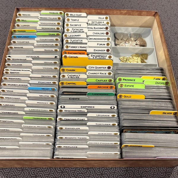 Dominion Card Game Organizer and File Tabs - Fit Many Expansions in 1 ...
