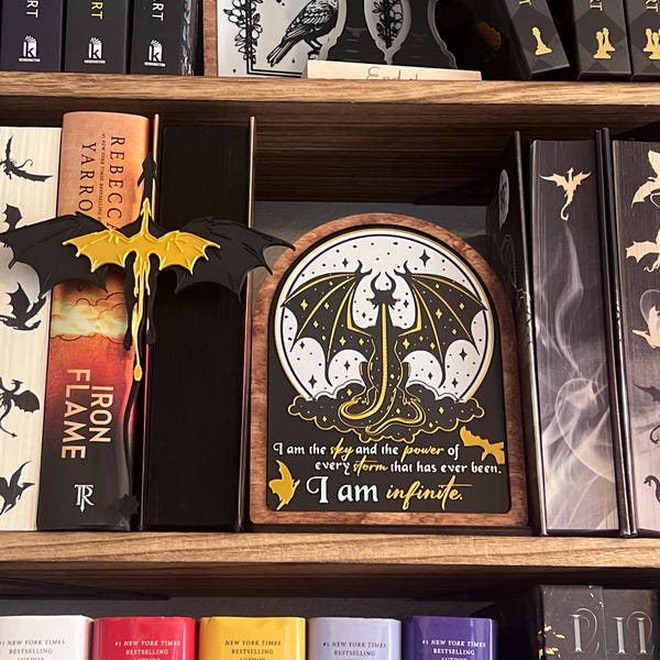 Fourth Wing Double Dragon BOOK INSERT | Book Mark | Book Accessory ...