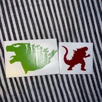 Godzilla, Mechagodzilla, Vinyl Decal, Permanent/removable, Holographic ...