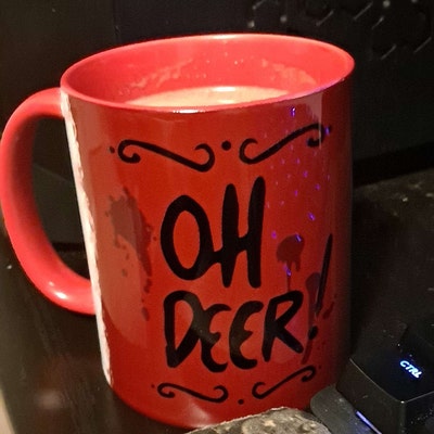 OH DEER Mug Fan Art Alastor's Mug Alastor Fanart Tea Cup Radio Demon ...
