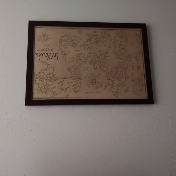 Malazan Map: Hand Drawn Fantasy Style Map of Steven Erikson and Ian ...