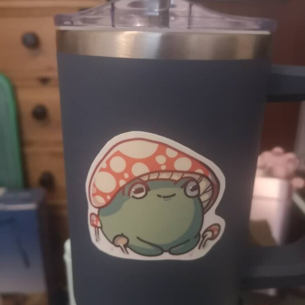 Arson Frog Sticker // Frog Meme Stickers, Frog Sticker for Luggage ...