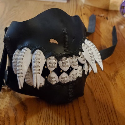 PDF Pattern Leather Teeth Monster Mask - Etsy
