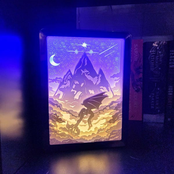 The Legend of Zelda Inspired Shadow Box 3D LED Light Box - Diorama - A ...