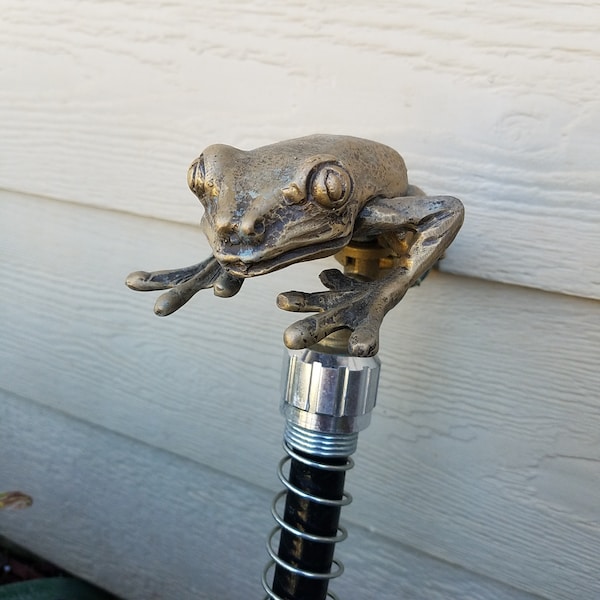 Faucet Water Brass Vintage Big Frog Spigot Tap Garden Home Decor ...