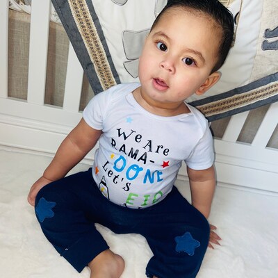 Funny Eid Baby Outfit, Baby's 1st Eid, Eid Mubarak, Eid Ul Fitr ...