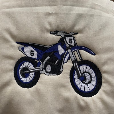 Motocross Embroidery Design, Motorcycle Sport Embroidery Pattern, off ...