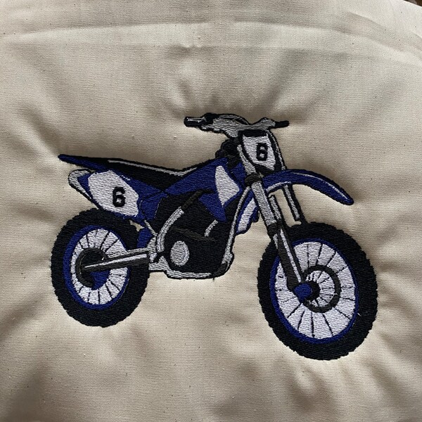 Motocross Embroidery Design, Motorcycle Sport Embroidery Pattern, off ...