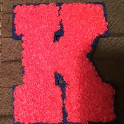 Snow Letter Embroidered Patch, Christmas Letter Iron on Patch ...