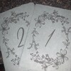 Handmade Paper Table Number Signs - Etsy