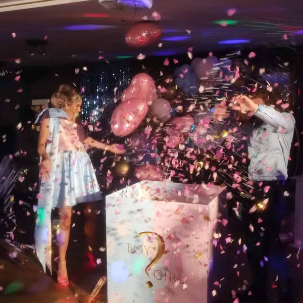 Giant Gender Reveal Balloon Box, Customisable Gender Reveal Balloon Box ...