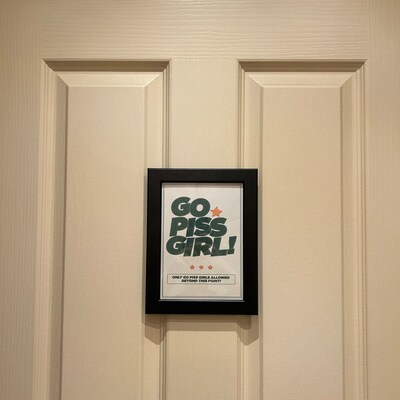 Go Piss Girl Wall Art Trendy Printable Wall Art Aesthetic Decor Digital ...