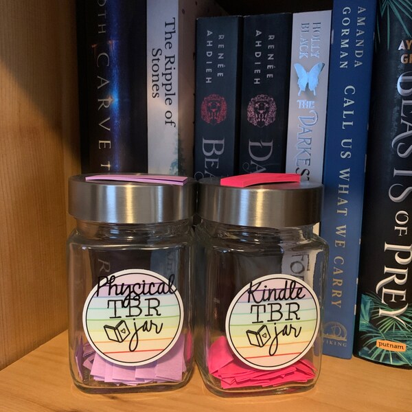 TBR Jar - to Be Read Jar - Choose Your Next Book - Draw Book Choice Jar ...