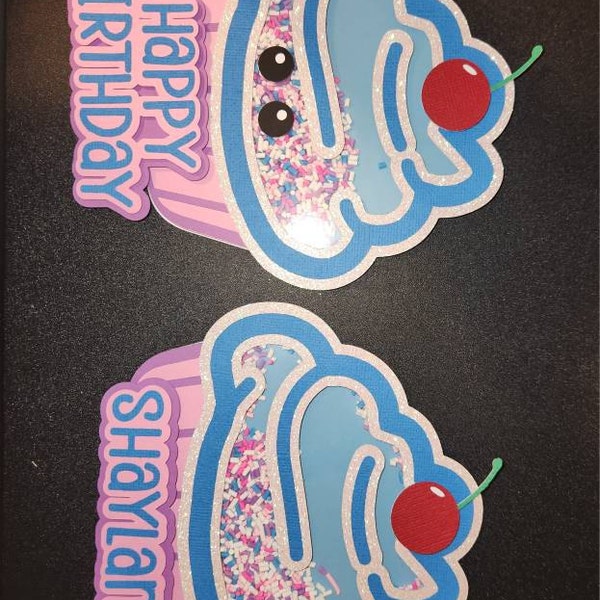 Cupcake Shaker Card | SVG, DXF, EPS Shaker Card Cut File | Cricut ...