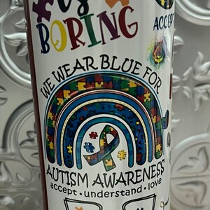 Autism Tumbler, 20oz Skinny Tumbler Design, Autism Wrap PNG, Autism ...