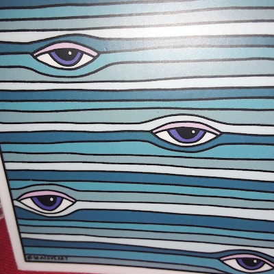 Evil Eye Protection Symbol Vinyl Sticker All Seeing Eye - Etsy