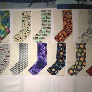 The Sock Quilt PDF Quilt Pattern Modern Easy Quilt Design - Etsy