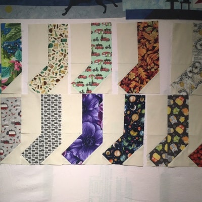 The Sock Quilt PDF Quilt Pattern Modern Easy Quilt Design - Etsy