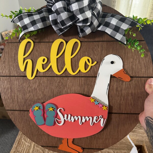 Hello Goose - Goosey - Interchangeable Holidays Seasons - Large Round ...