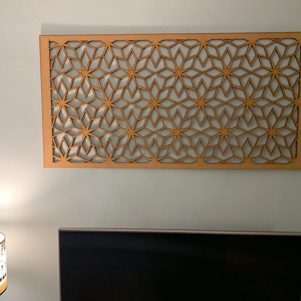 Greek Key Grille Radiator Cabinet Screen - Decorative Square MDF Panel ...