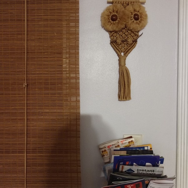 Macrame Owl Keychain - Etsy