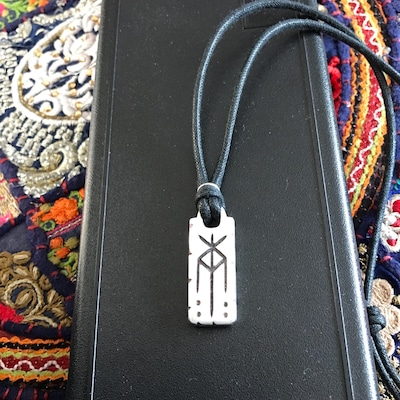 VALFREYJA Lady of the Slain Talisman in Sterling Silver Viking Rune ...