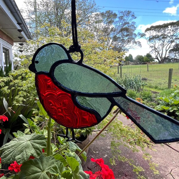 Leadlight Suncatcher / Stained Glass / Handmade / Vintage Reclaimed ...