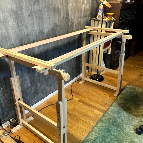 Wood Tambour Slate Frame & Trestles 55" - 24" ( 140cm - 60cm ...