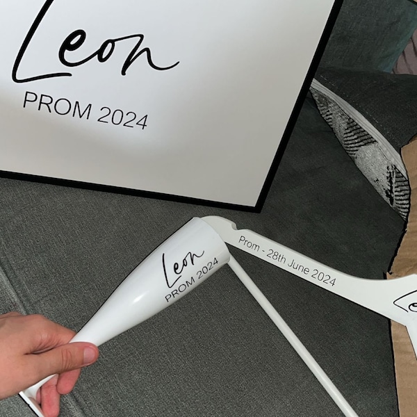 Personalised Prom Gift Bag, Hanger & Flute Gift Set - Etsy UK