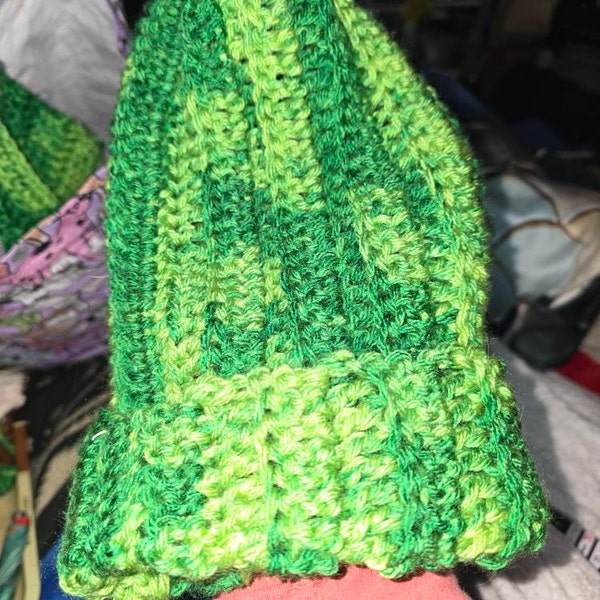 Crochet Pattern / Easy Adult Beanie Made From Rectangle / Beginner ...