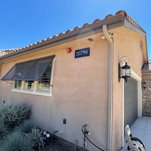 Lighted House Numbers Sign, Metal LED Address Plaque, Large Modern ...