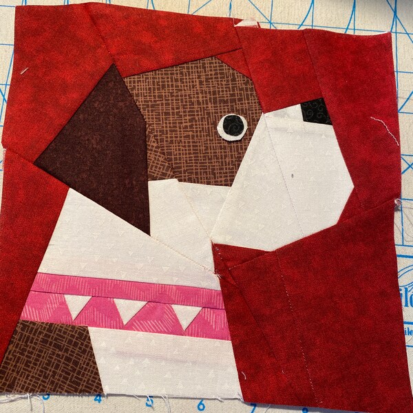 BOXER Paper Pieced Block Pattern in PDF, Instant Download, Dog Block ...