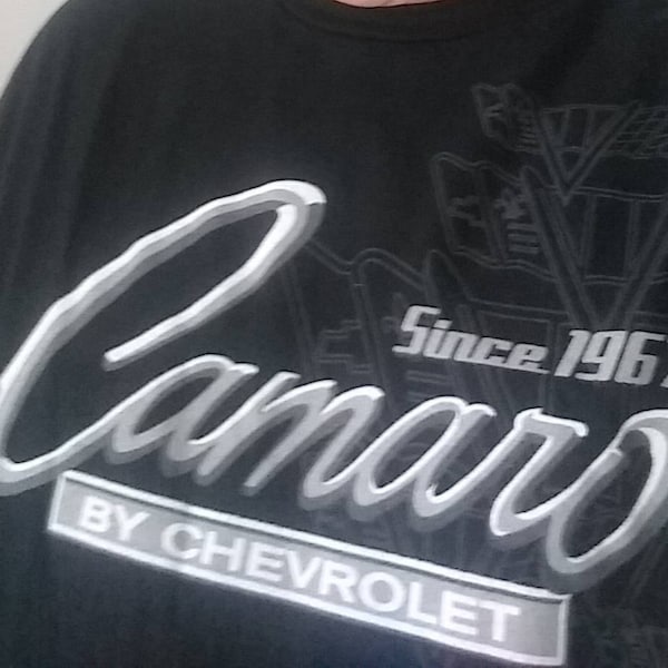 JH Design Men's Chevy Camaro Collage T-shirt Short Sleeve Crew Neck ...