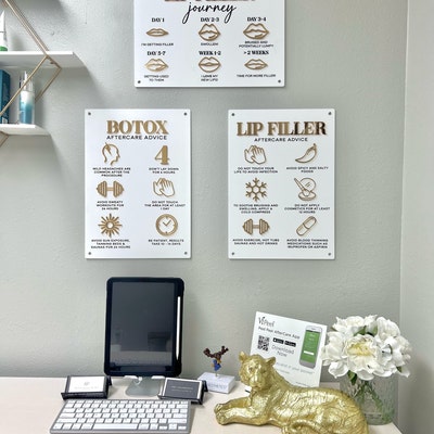 Lip Filler Injections Journey Acrylic A3 Wall Sign Beauty Sign Business ...