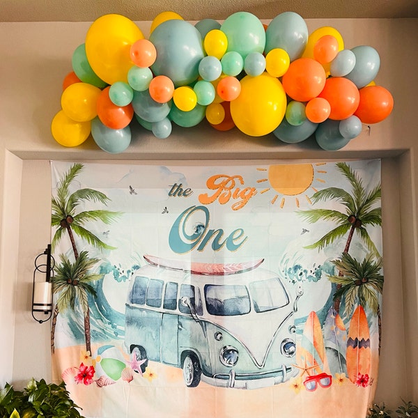 Surf Shack Balloon Garland Kit / Baby on Board Shower, the Big One ...