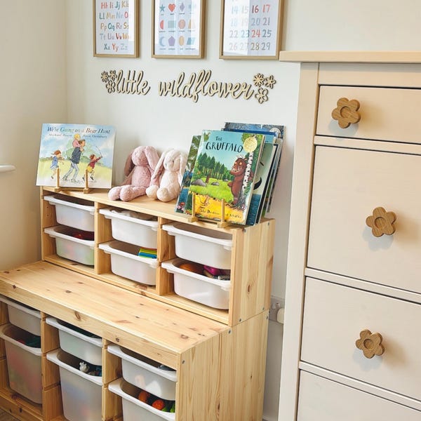 Flower Drawer Knobs | Flower Nursery Décor, Girls Bedroom Décor, Flower ...