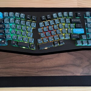 African Padauk Wood Ergonomics Keyboard Wrist Rest Artisan Engrave ...